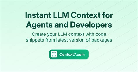 context7 up to date documentation for llms and ai code editors