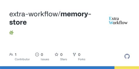 Github Extra Workflowmemory Store 🌿