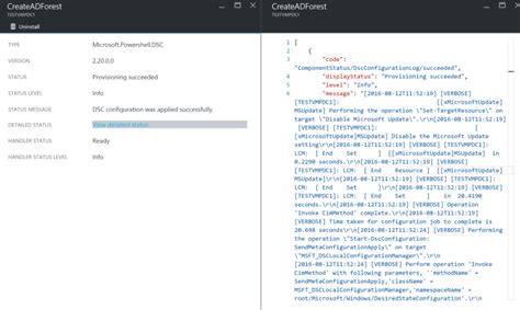 This Screenshot Shows The Dsc Extension Status With More Deployment
