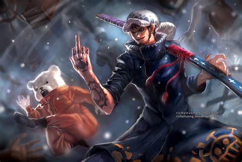 Trafalgar Law And Bepo Hd Wallpaper By R Trigger 1920x1288