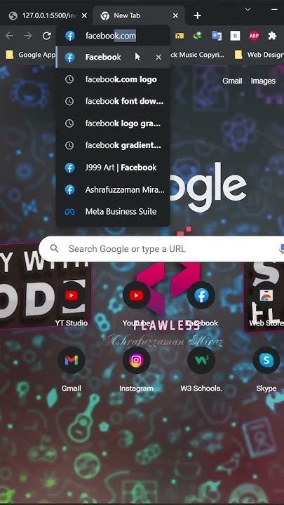 How To Create Facebook Logo Using Html And Css Youtube