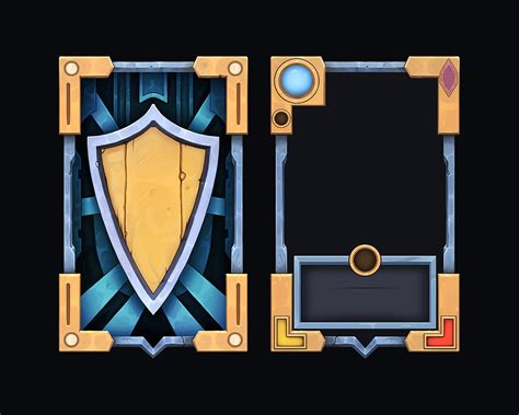 Artstation Trading Card Game Gui 5 Card Designs Game Assets