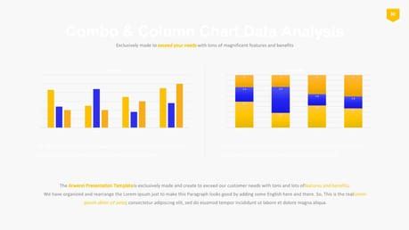 Screenshot Of Bar Chart With Yellow And Blue Bar Chart Google Slide Theme And Powerpoint ...