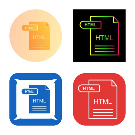 HTML Vector Icon Vector Art At Vecteezy
