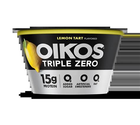 Oikos Triple Zero Yogurt Lemon Tart 53oz Wholesale Danone Food Service