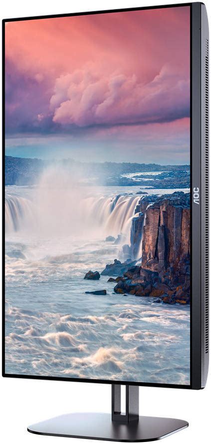 AOC Frameless Monitor 27 FHD IPS Display 75Hz Refresh Rate FreeSync Technology Up To 130mm