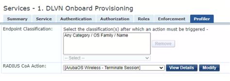 clearpass device computer alert cannot failed to get value for