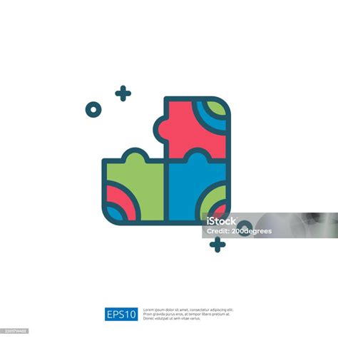 빨간색 녹색 파란색의 생생한 부분이 특징인 다채로운 퍼즐 조각 일러스트레이션으로 문제 해결과 창의성을 상징합니다 개념에 대한