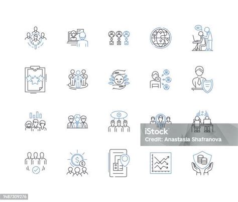 Strategic Planning And Forecasting Line Icons Collection Strategy Planning Forecasting Analysis