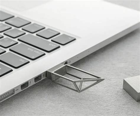 Empty Memory Structure USB Stick Features Artistic Sculptural Design Tuvie Design