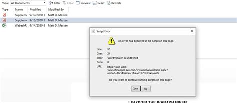 Scripting Error When Previewing Files In Dmf Macroview