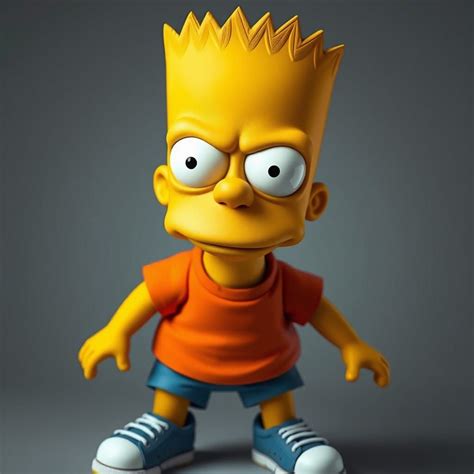 Hyper Realistic Bart Simpson Portrait In Photoreal Ai Art
