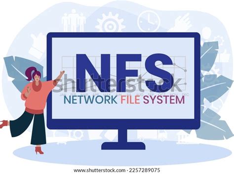 Nfs Network File System Acronym Business Stock Vector Royalty Free Shutterstock