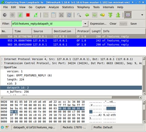 how to map openflow switches to tcp ports in mininet sdn simulations