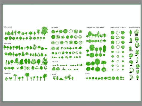Block Vegetation Trees In AutoCAD CAD Download MB Bibliocad