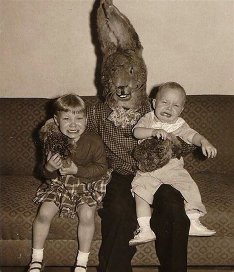 57 Vintage Easter Bunny Pics That Will Give You Nightmares Bored Panda