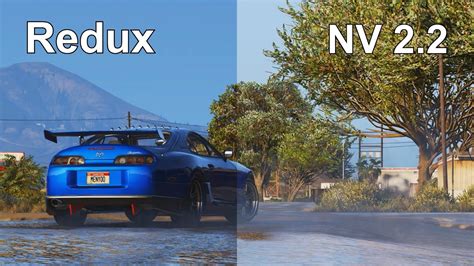 Gta 5 Redux Vs Naturalvision 2 2 Photorealistic Comparison 4k Youtube