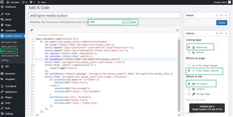 Changing The Form S Media Button Text Help Center