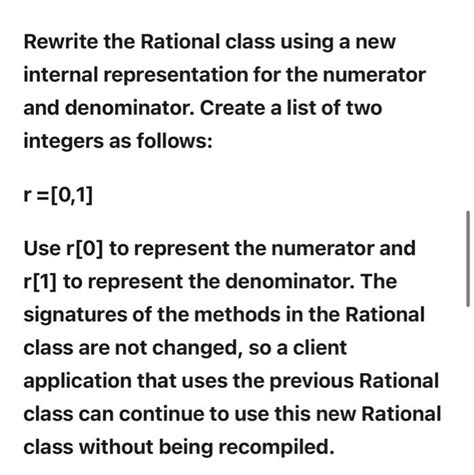 solved rewrite the rational class using a new internal