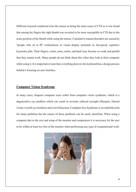 Health Hazards Of Using Computer PDF Computer Peripherals Computing