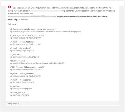 Enhancement Fix The Type Error Of Screenid In Woocommerceincludesadminclass Wc Admin