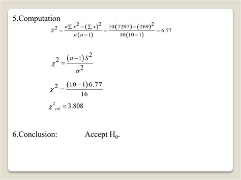 Hypothesis Testing Part Vi Single Variance Pptx Physics Science