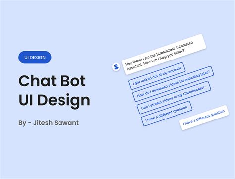 Chat Bot Ui Design On Behance