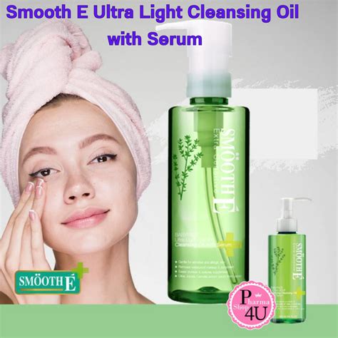 Smooth E Ultra Light Cleansing Oil With Serum เซรั่มล้างเครื่องสำอาง Shopee Thailand