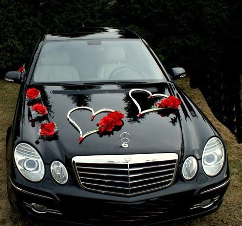 Dekorace na auto A61 | Wedding car decorations, Car decor, Wedding car