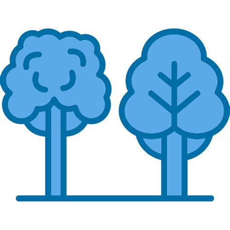 Trees Generic Blue Icon