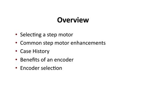 Best Practices For Motion Control Stepper Motor And Encoder Selection