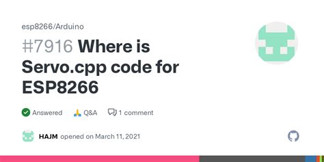 Where Is Servo Cpp Code For Esp Esp Arduino Discussion Github