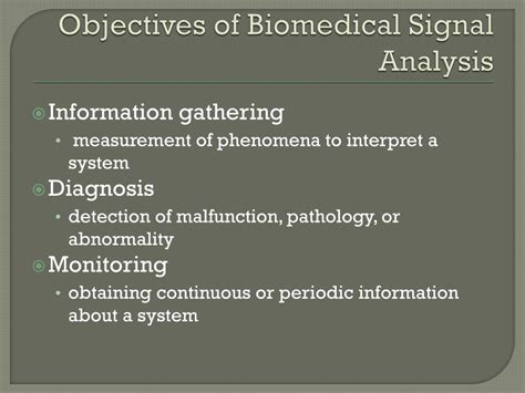PPT Introduction To Biomedical Signal Processing PowerPoint Presentation ID 1562540