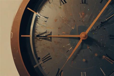 Premium Photo Irregular Intervals Chaotic Clock Movement