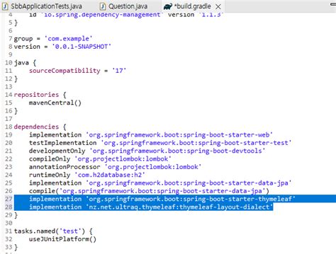 Spring Boot 템플릿 사용하기