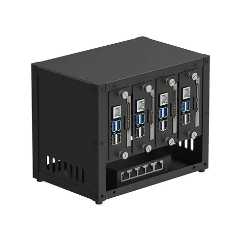 Upgraded Complete Enclosure For Raspberry Pi Cluster Compatible With