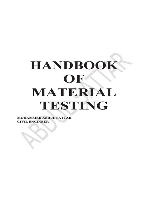 Material Testing Pdf Concrete Density