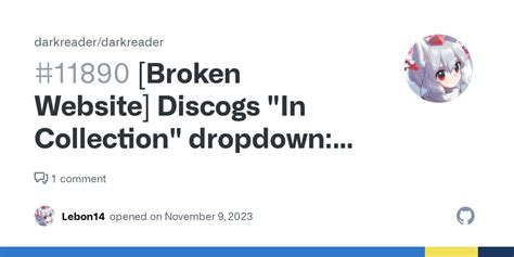 Broken Website Discogs In Collection Dropdown White Text On White Background · Issue 11890