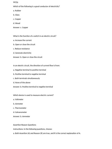 Electricity Notes Pdf