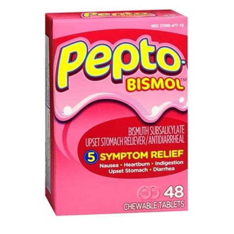 Pepto Bismol Chewable Tablets Provides Soothing Relief For Upset Bm Global Supply Corporation