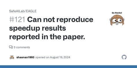 Can Not Reproduce Speedup Results Reported In The Paper · Issue 121 · Safeailabeagle · Github