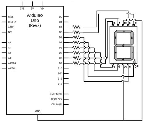 How To Drive A Segment LED Display With An Arduino Duino