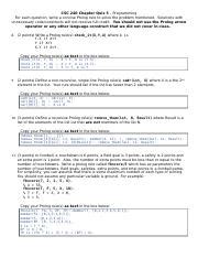 Prolog Topic Quiz Programming Docx Csc Chapter Quiz Programming For Each Question