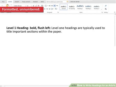 4 Ways To Write Headings For An Article WikiHow