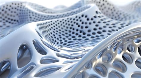 Premium Photo 3d Rendering Of A White Organic Structure With A Lot Of Holes The Structure