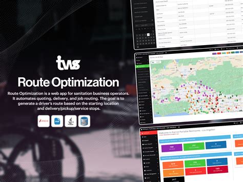 Route Optimization Website Tekki Web Solutions Inc