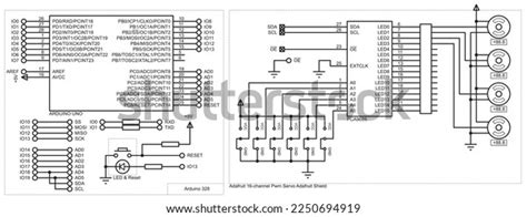 Vector Schematic Diagram Electronic Device On Stock Vector Royalty Free 2250694919 Shutterstock