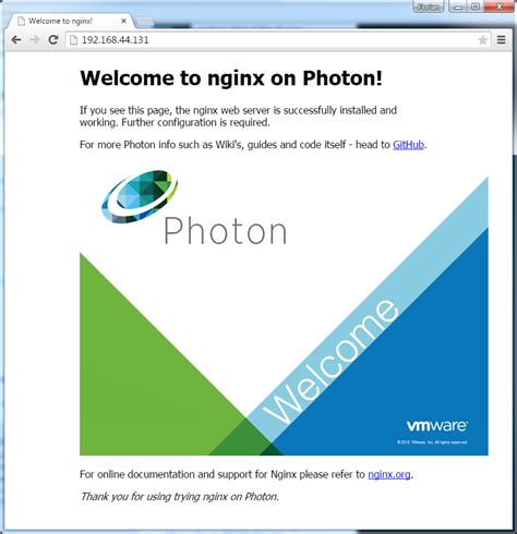 Guide To Install Photon In VMware Workstation And Deploy A Container Virten Net