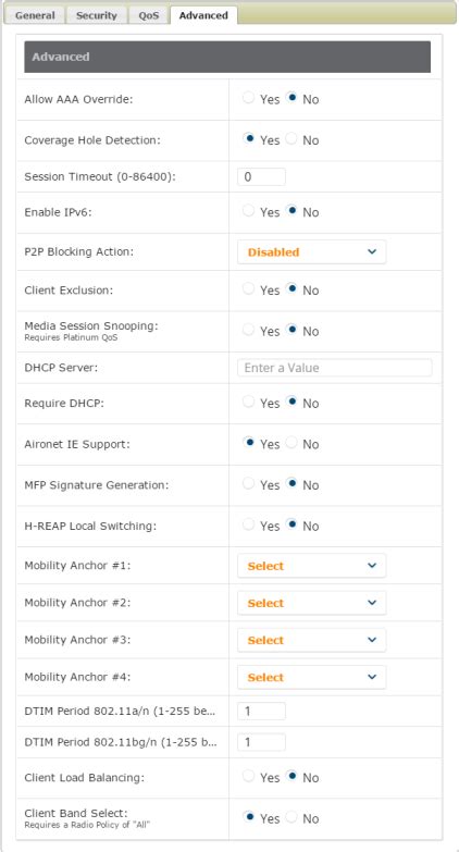 Configuring WLANs For Cisco WLC Devices