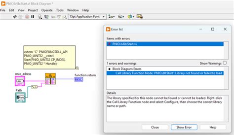 Solved Call Library Function Node Library Not Found Or Failed To Load